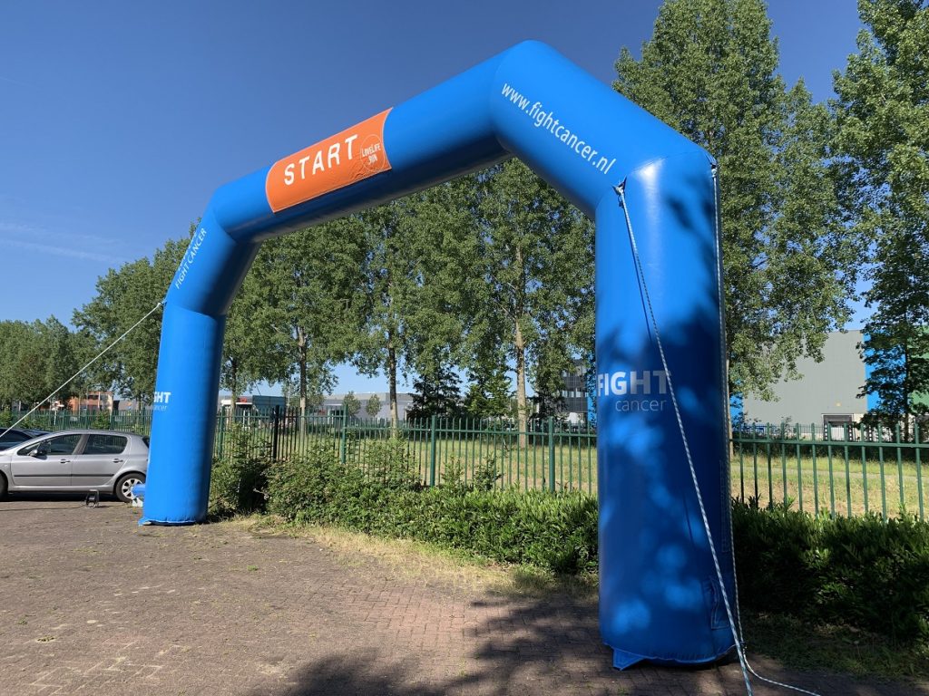 Opblaasbare boog Fight Cancer - Jump Factory